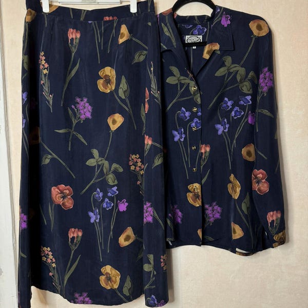 Skirt Suit Set 90s - Etsy
