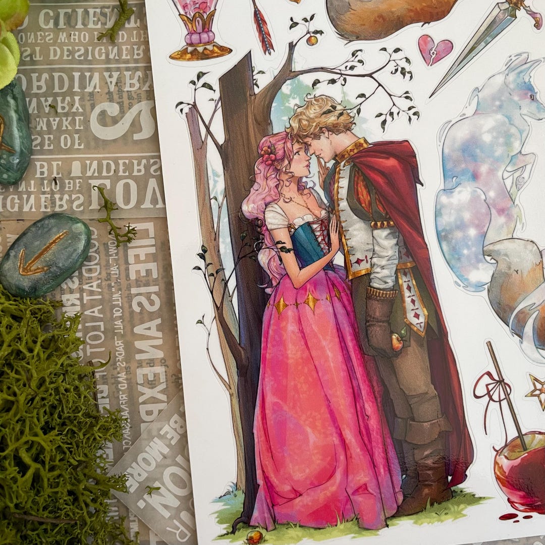 Stickers Set Upon a Broken Heart Jacks and Evangeline - Etsy