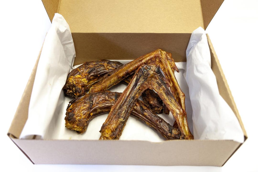 Large Turkey Necks and Goose Wings, Natural Air-dried Dog Treats, No ...