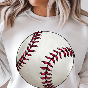 Baseball Ball Png Sublimation Design Download, Sport Png, Hand Drawn ...
