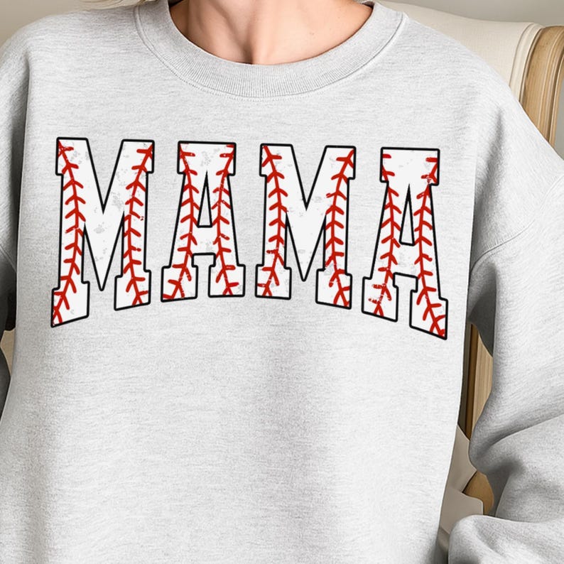 Baseball Mama PNG, Varsity Font Sublimation Design, Retro Baseball Mom ...
