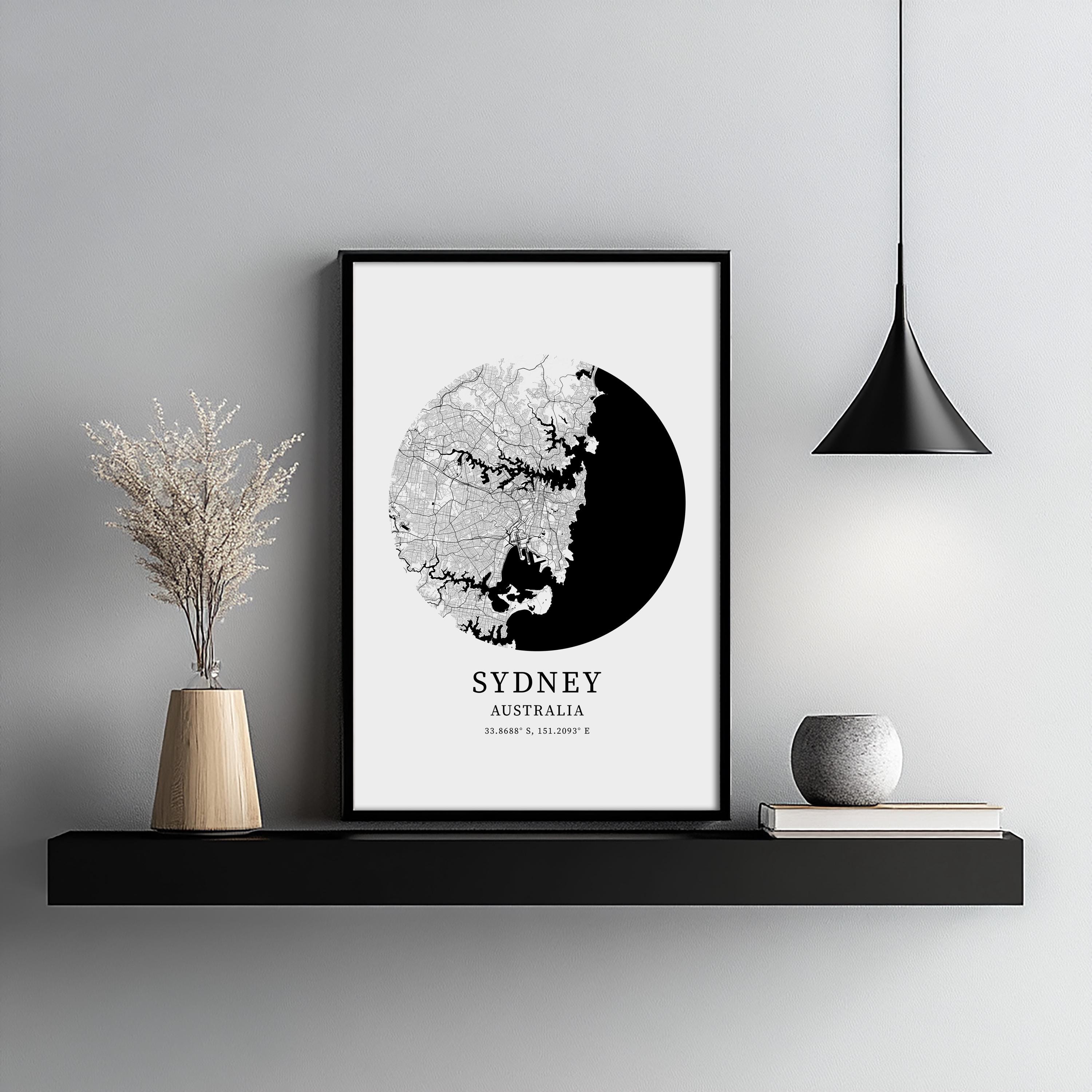 Sydney City Map, Map Print, Map Poster, Poster Digital Map, Sydney ...