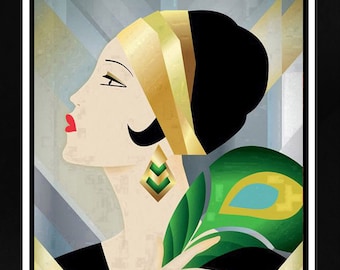 Three Vintage Monotone Vogue Magazine Cover Art Deco Unframed Prints - Etsy