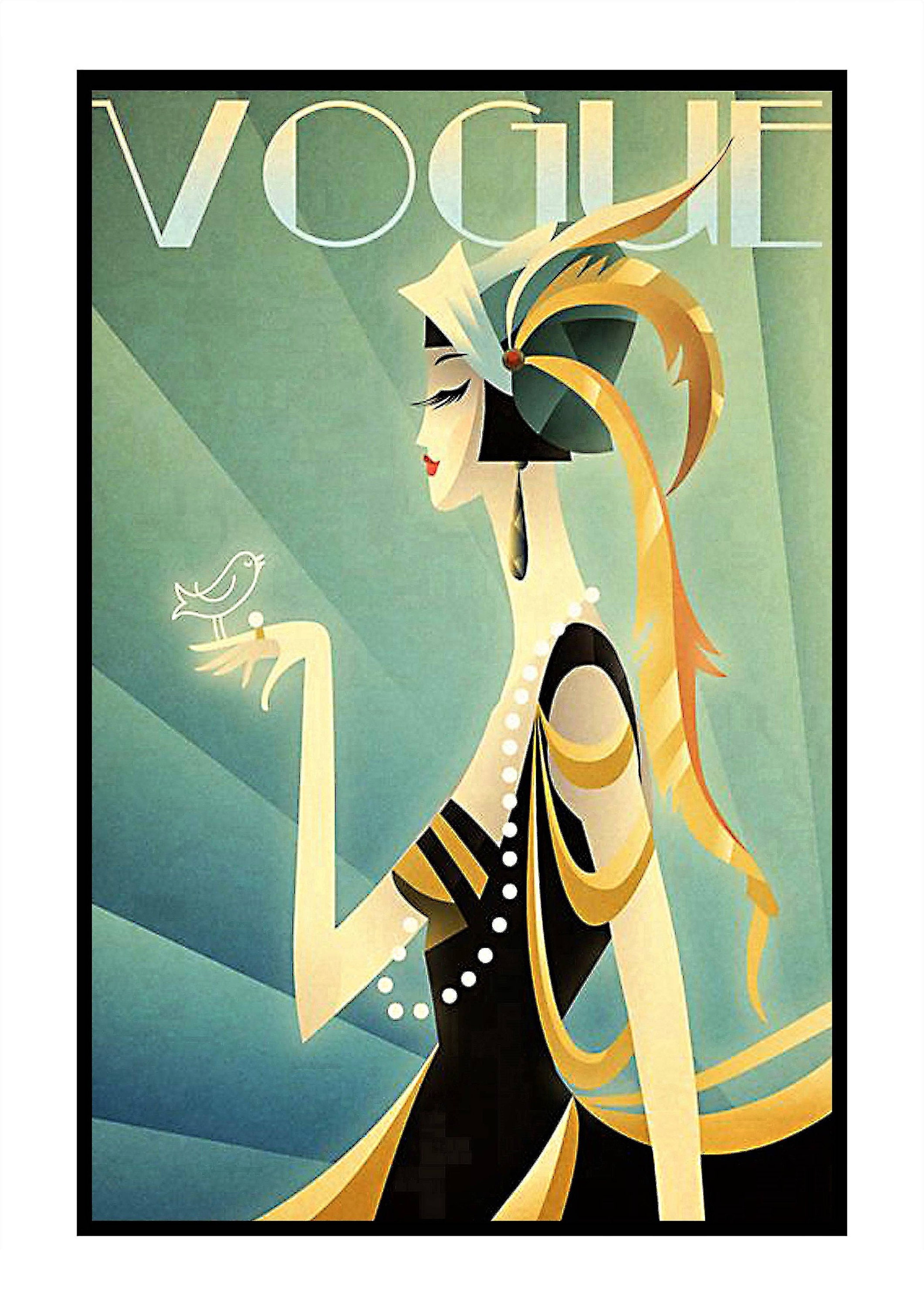 These Stunning Vogue Art Deco Prints Capture the Elegance of 1920s ...