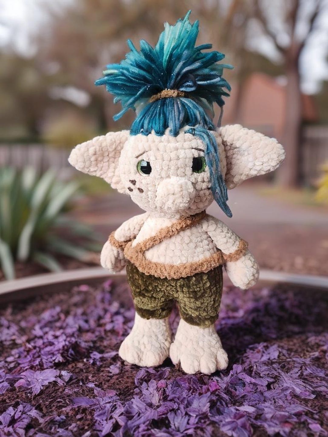 Teddy the Garden Troll - Etsy