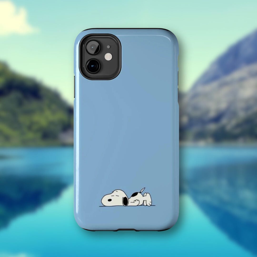 Snoopy Tough Phone Case – Durable Lexan Plastic, Glossy Finish - Etsy