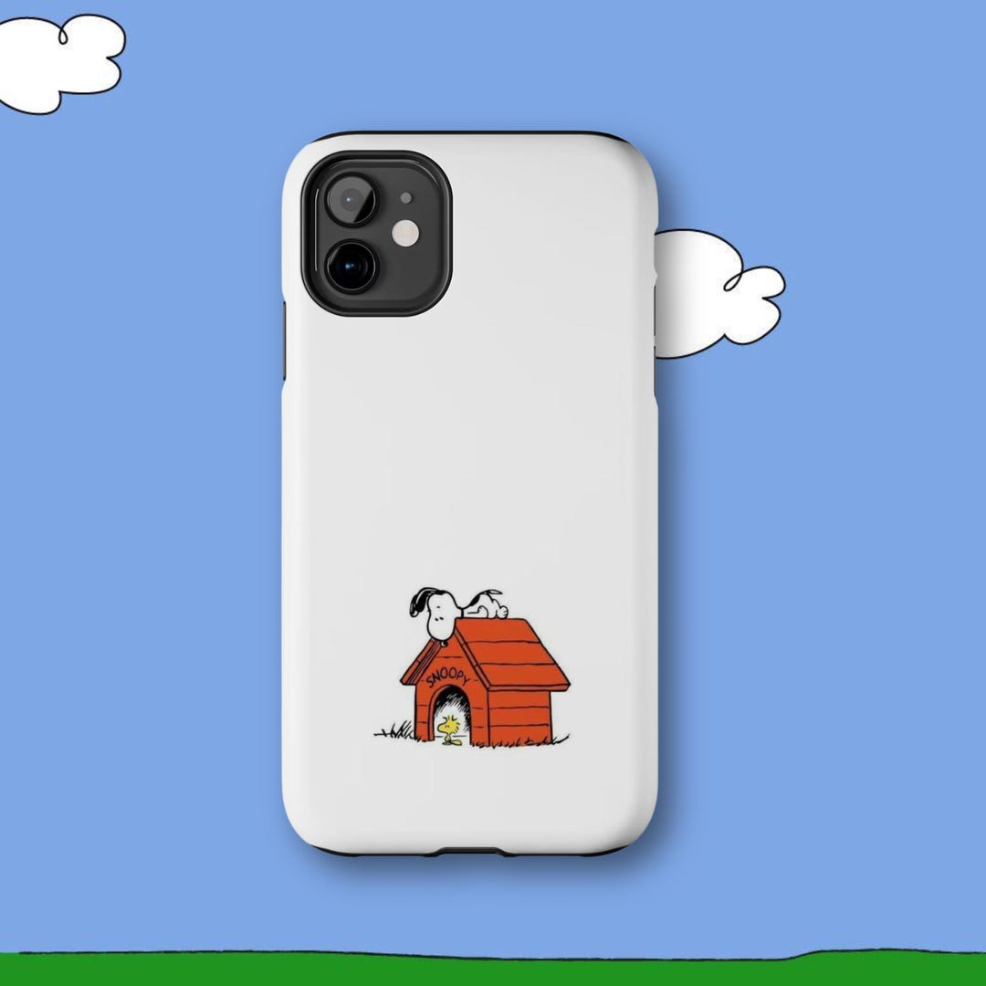 Cute Funny Snoopy and Woodstock Tough Phone Case, Protective Phone ...