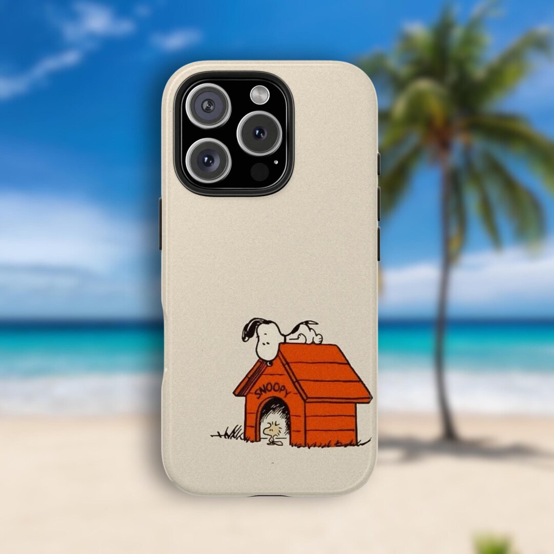 Snoopy Peanuts Cartoon Tough Phone Case, Dog Lovers Gift - Etsy