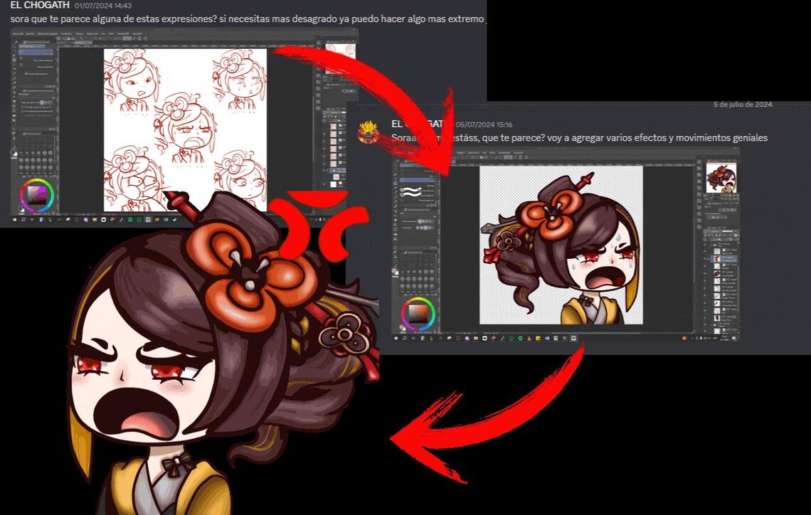 Custom Static Sticker/emote, Twitch Youtube Facebook Discord and More ...