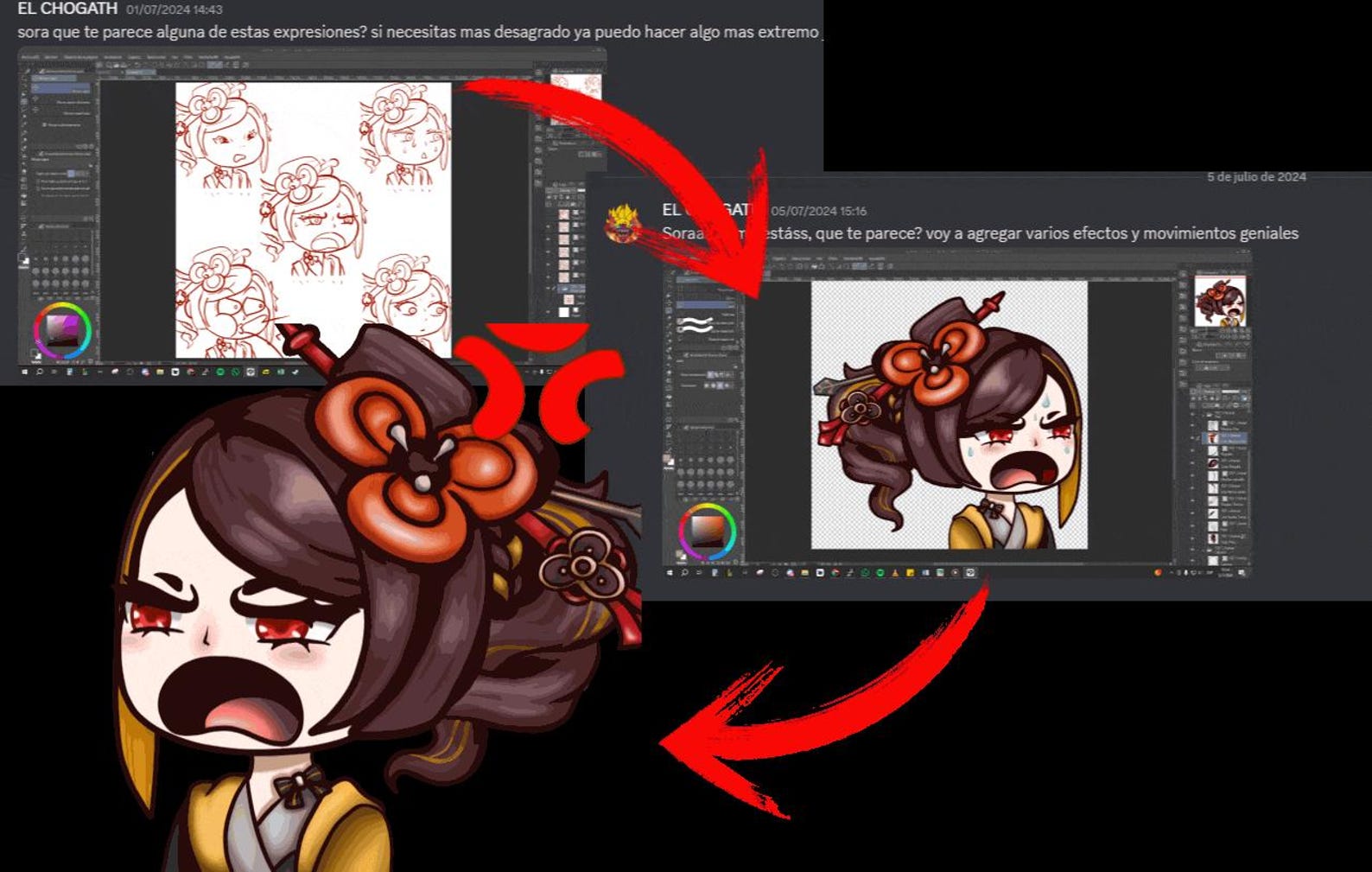Custom Static Sticker/emote, Twitch Youtube Facebook Discord and More ...