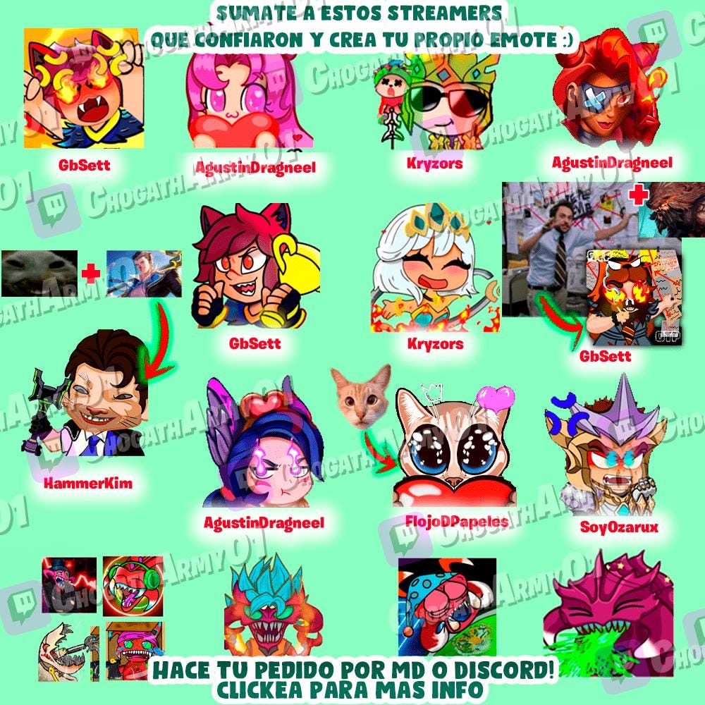 Custom Static Sticker/emote, Twitch Youtube Facebook Discord and More ...