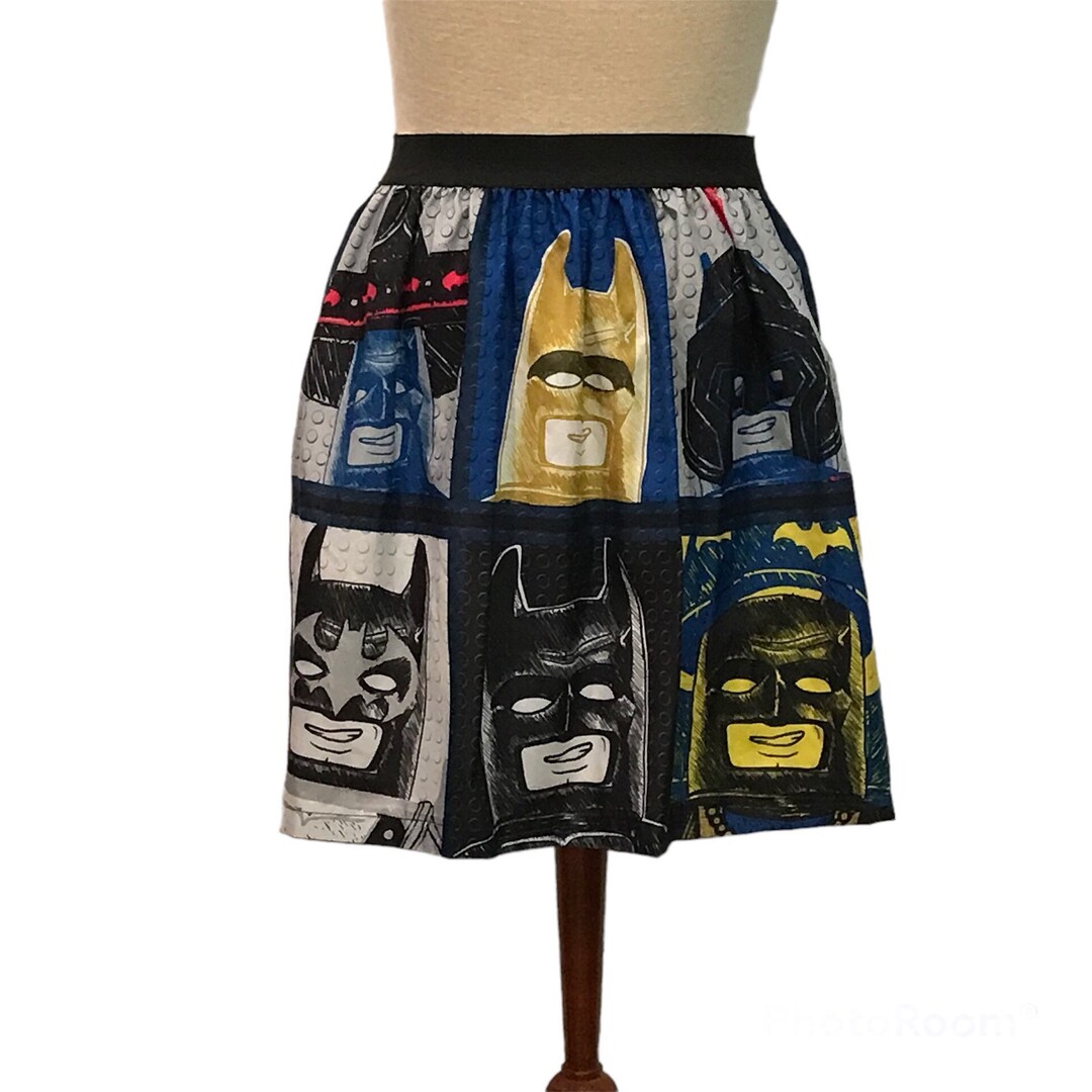 Amazing Lego Batman Ladies Skirt From Upcycled Vintage Fabric - 32 ...