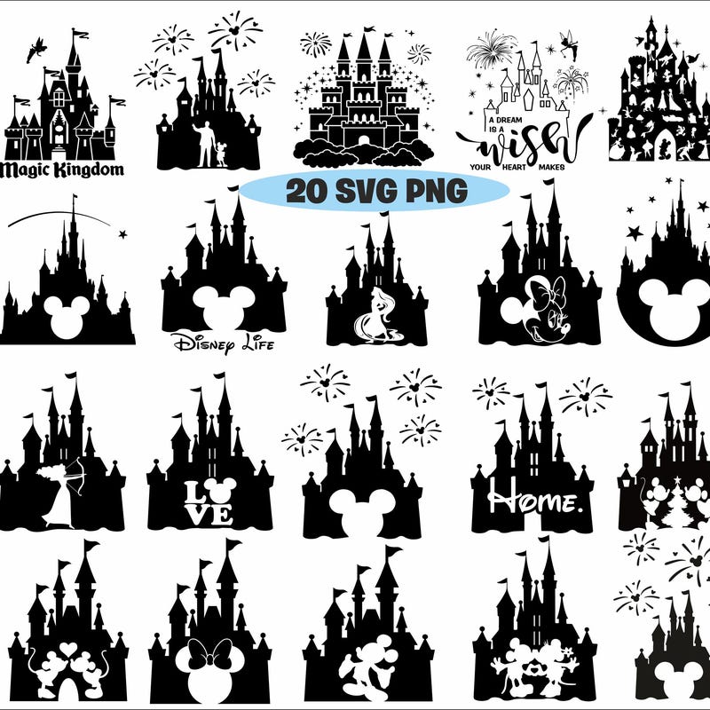 Magic Kingdom Svg - Etsy