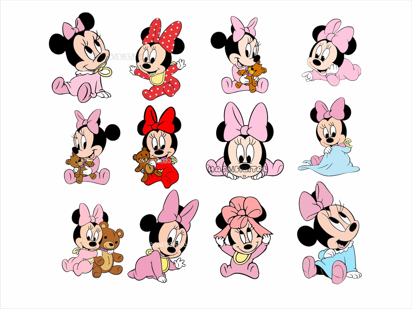 Baby Mickey SVG Bundle: Layered Vector Cut Files (digital Download) - Etsy