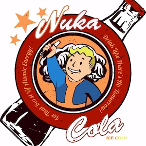 Fallout SVG Designs: Nuka Cola, Vault Boy (outline & Silhouette Files ...