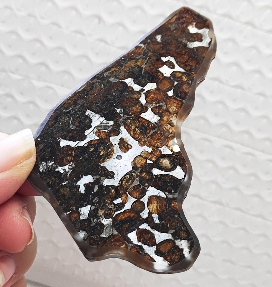 35.5g SERICHO PALLASITE Meteorite Natural Olivine Meteorite Material ...