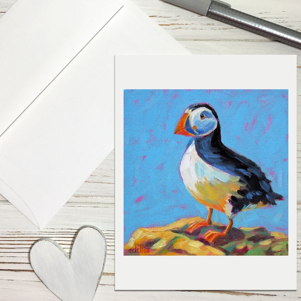Puffin Thank You Card - Etsy