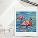 Flamingo Notecards Set, Flamingo Note Cards Blank Flamingo Stationery ...