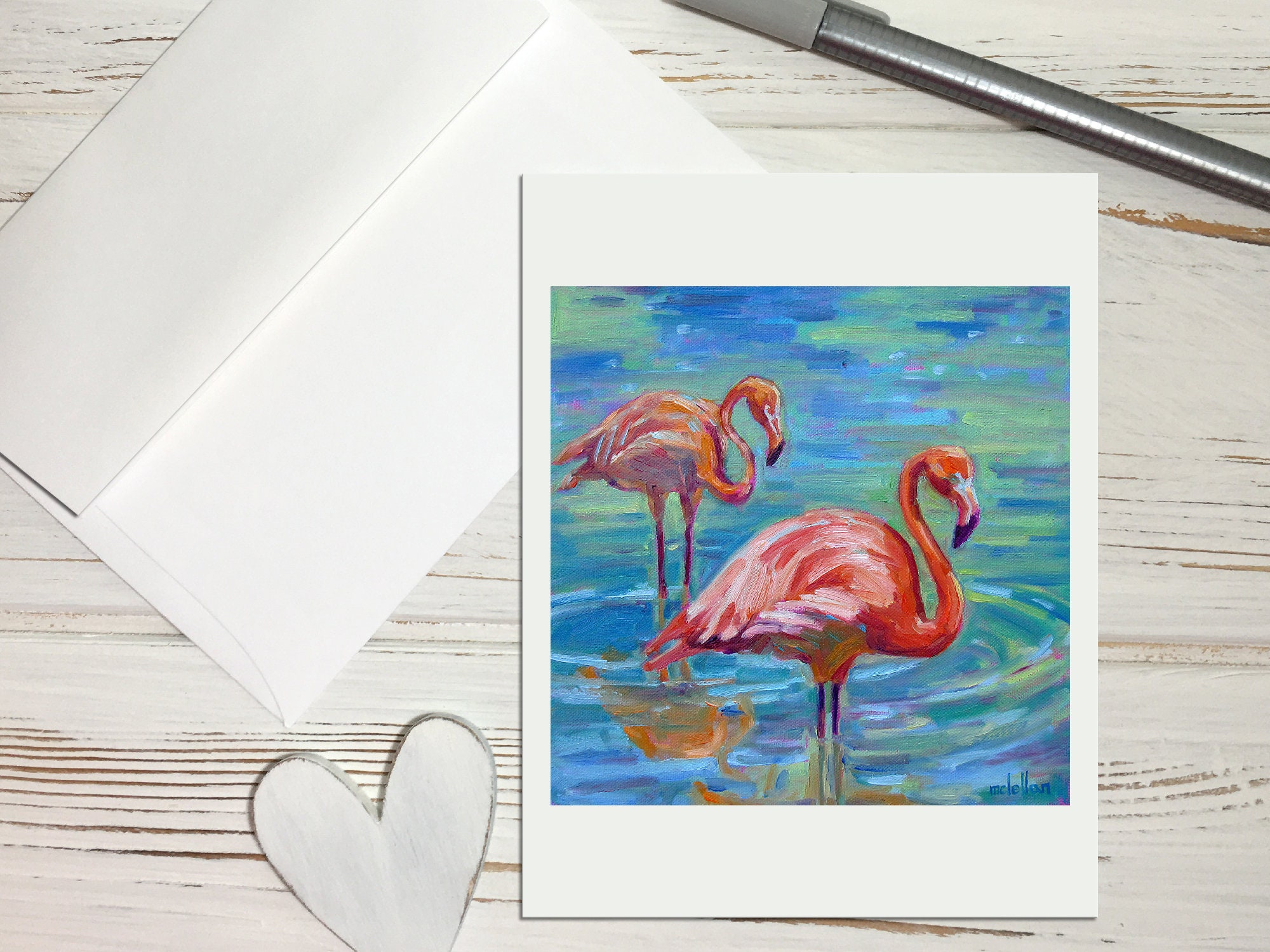 Flamingo Notecards Set Flamingo Note Cards Blank Flamingo - Etsy