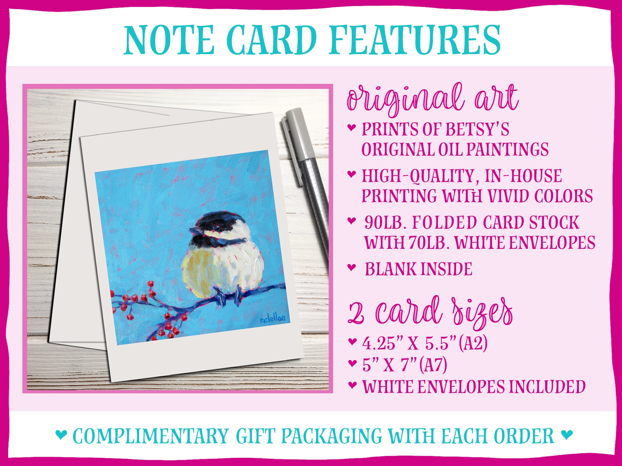 Note Cards Coastal Bird Art Greeting Card Set Thank You Cards Bird ...
