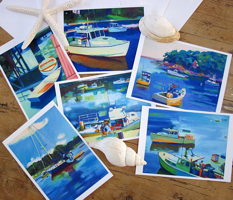 Coastal Greeting Cards Blank Greeting Cards With Art Coastal - Etsy