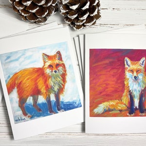 Fox Note Cards Set, Fox Stationery Set of 6, Woodland Animal Stationery ...