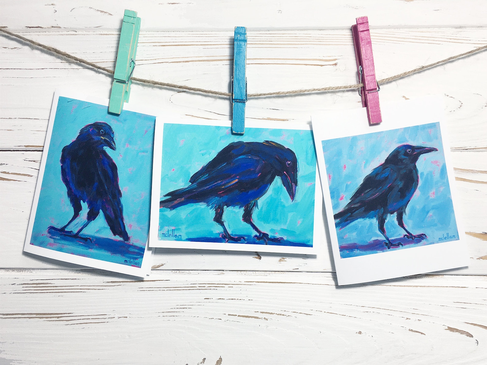 Goth Stationery Crow Art Note Cards Set Goth Note Cards - Etsy