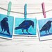 Goth Stationery, Crow Art Note Cards Set, Goth Note Cards, Spiritual ...