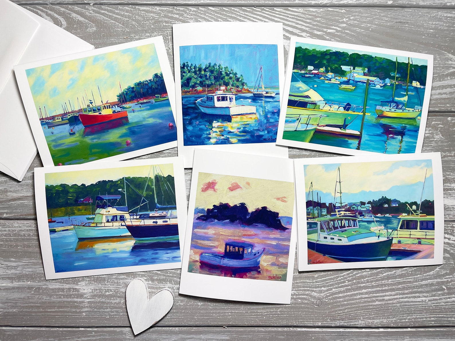 Coastal Note Cards Blank Greeting Cards With Art Coastal - Etsy