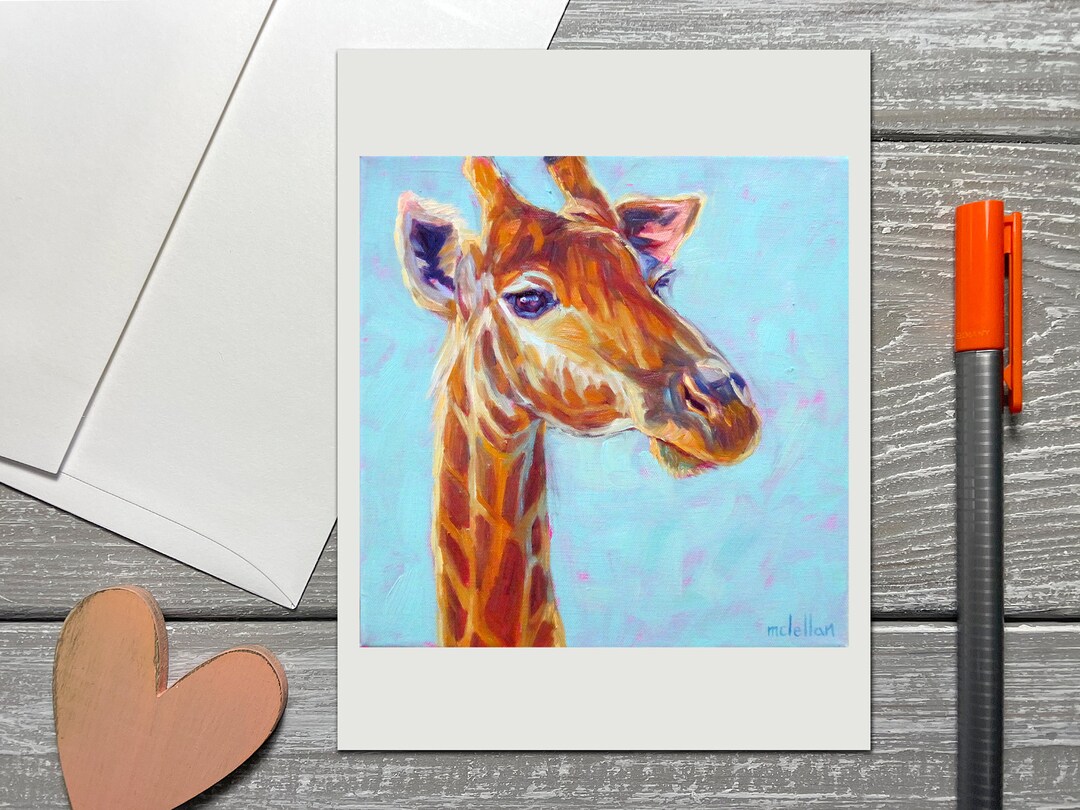 Giraffe Notecards Set, Giraffe Note Cards Blank, Giraffe Thank You ...