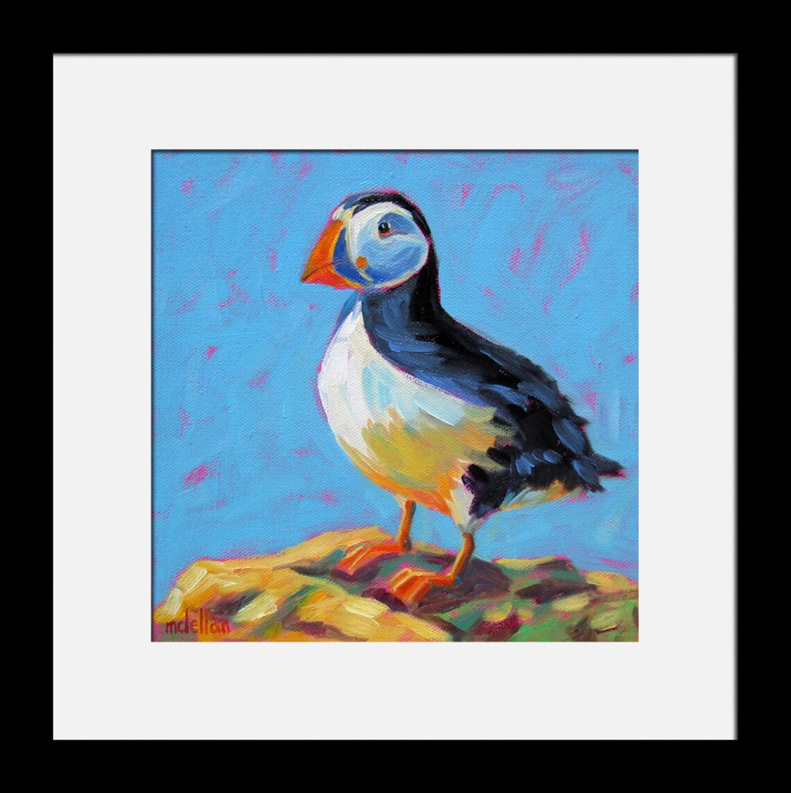 Puffin Art Print Wall Art Canvas Puffin Print Wall Decor | Etsy