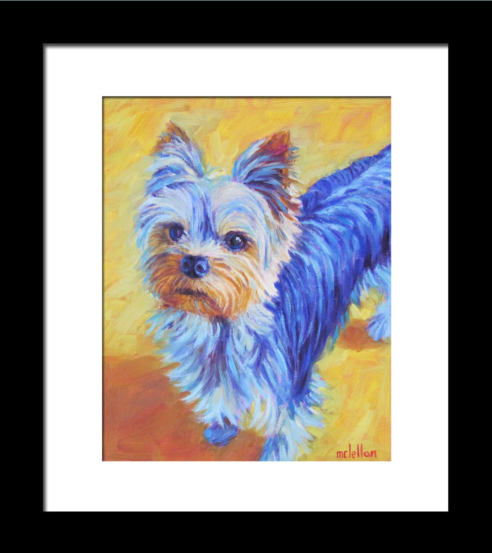 Yorkie Art Print Dog Yorkshire Terrier Wall Art Prints | Etsy