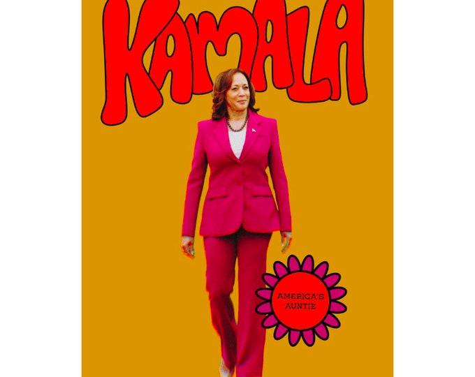 Kamala Harris Poster (drawing a Day #28) - Kamala is America's Auntie ...