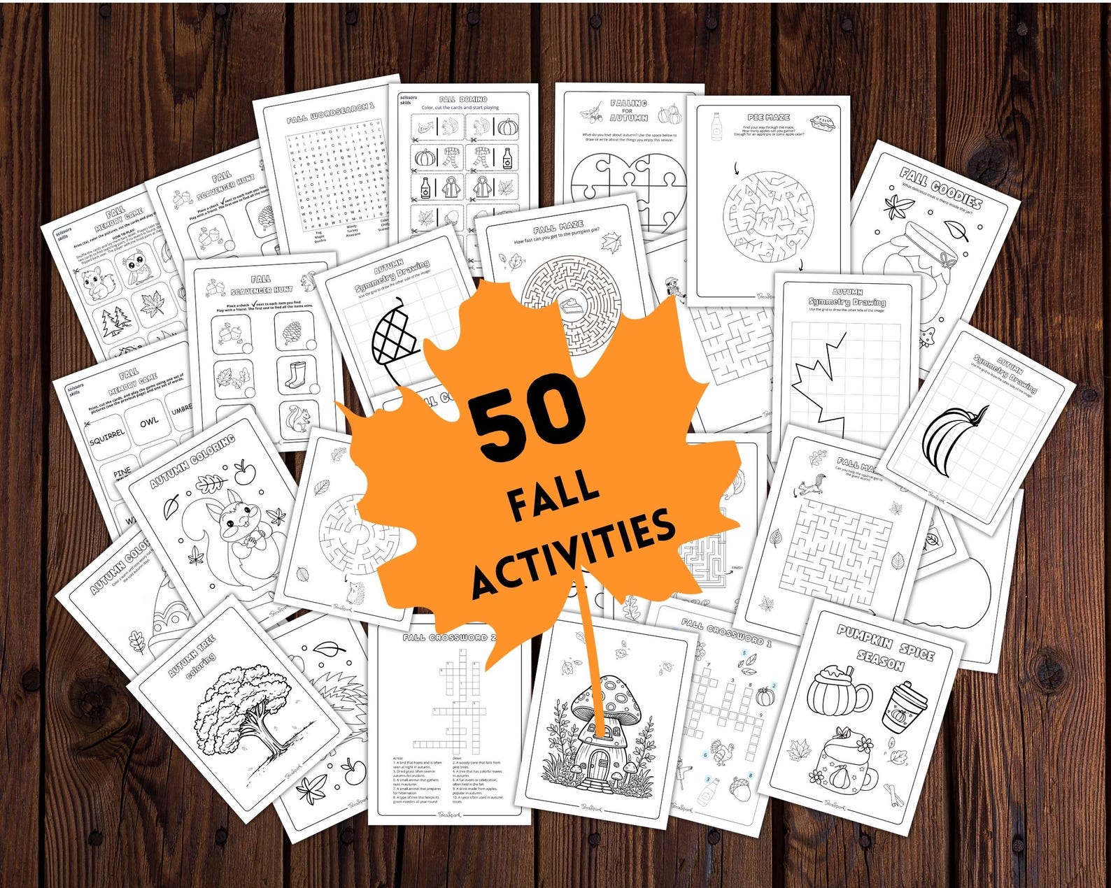 Printable Autumn Activities. Fall Activity Worksheets. Kids Activities ...