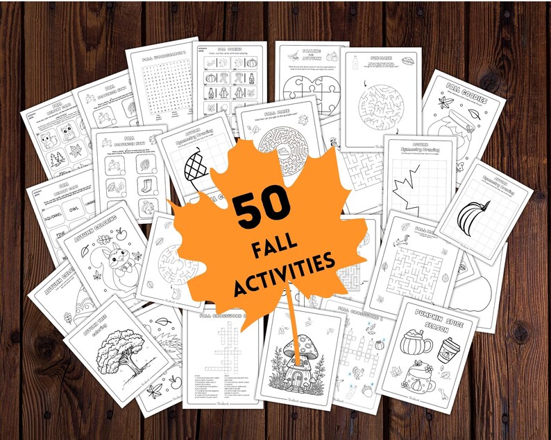 Printable Autumn Activities. Fall Activity Worksheets. Kids Activities ...