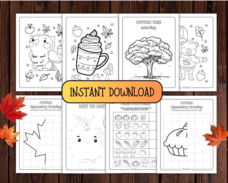Printable Autumn Activities. Fall Activity Worksheets. Kids Activities ...