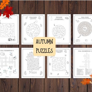 Printable Autumn Activities. Fall Activity Worksheets. Kids Activities ...