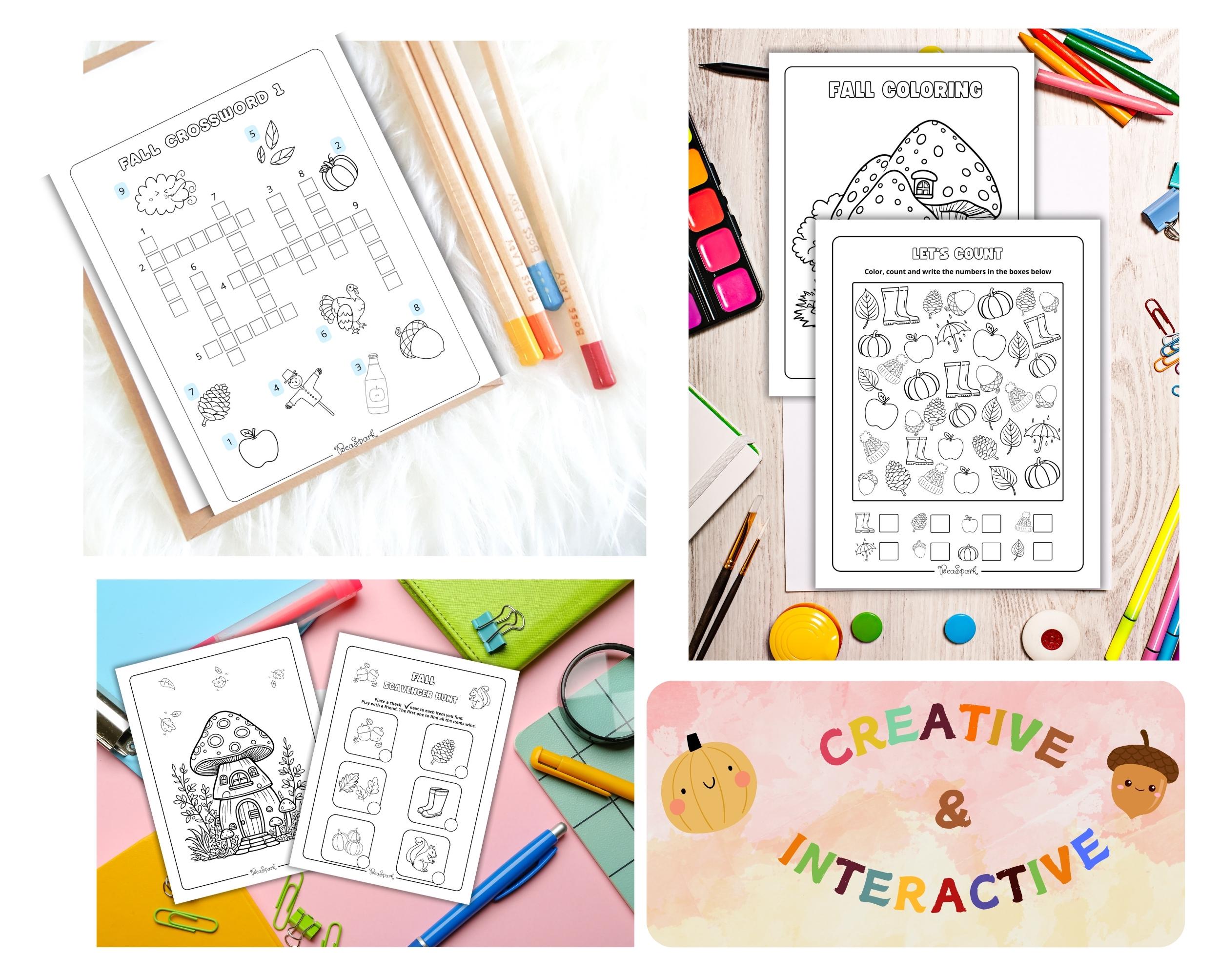 Printable Autumn Activities. Fall Activity Worksheets. Kids Activities ...