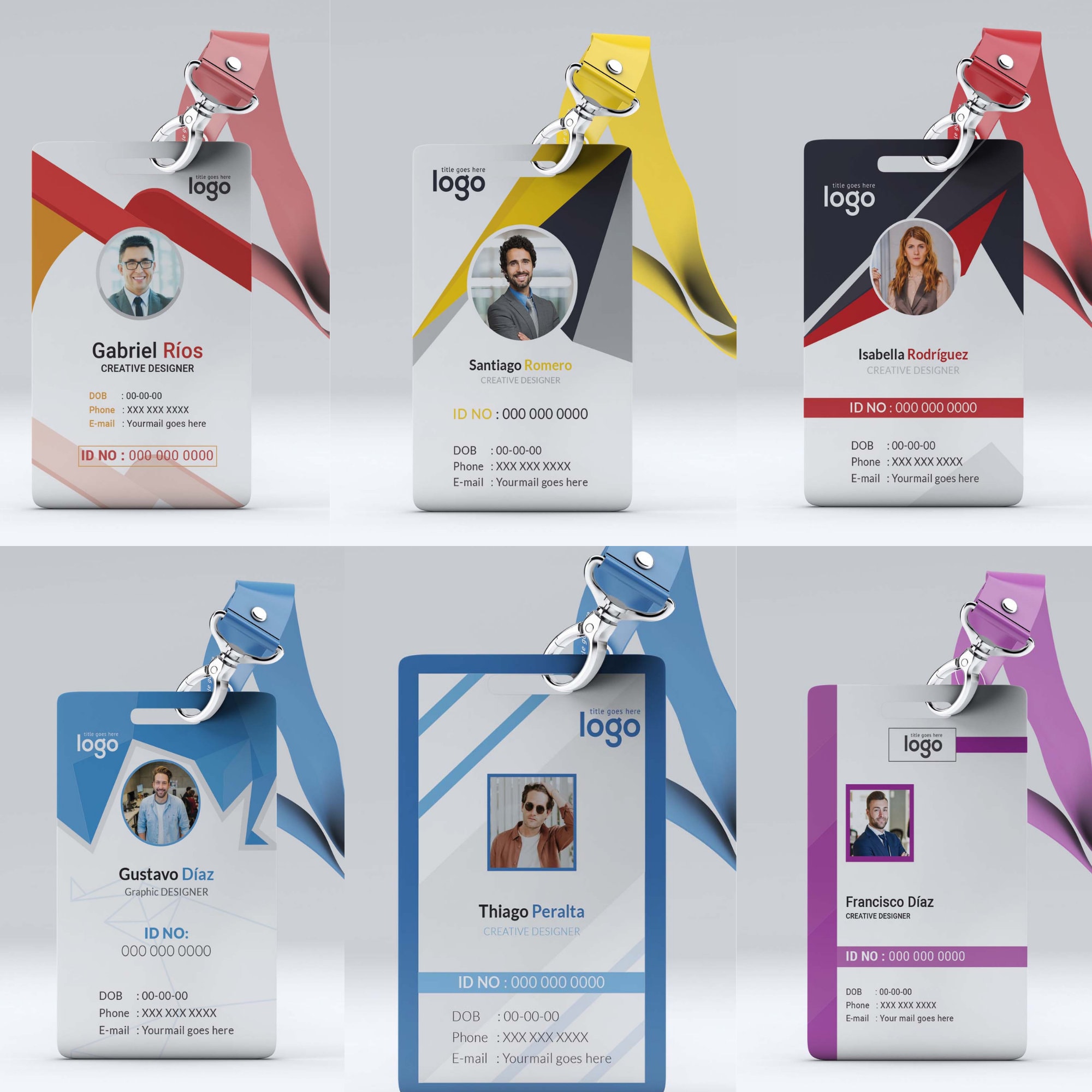 55 Moto ID Card Templates Bundle Editable AI, Psd & Cdr Files ...