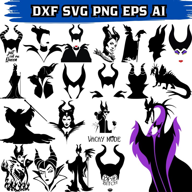 Maleficent Silhouette - Etsy