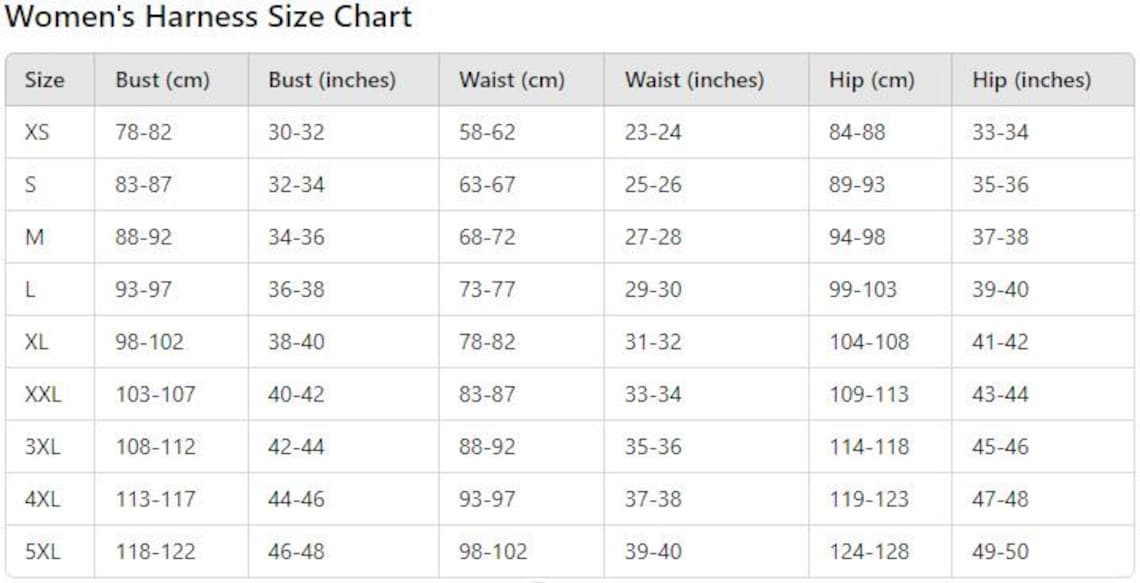 Womens Black Leather Chest Harness, Underbust Harness, Plus Size ...