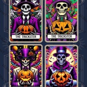 4 Horror Tarot Card PNG, Tarot Card Png Bundle, Halloween Tarot Card ...