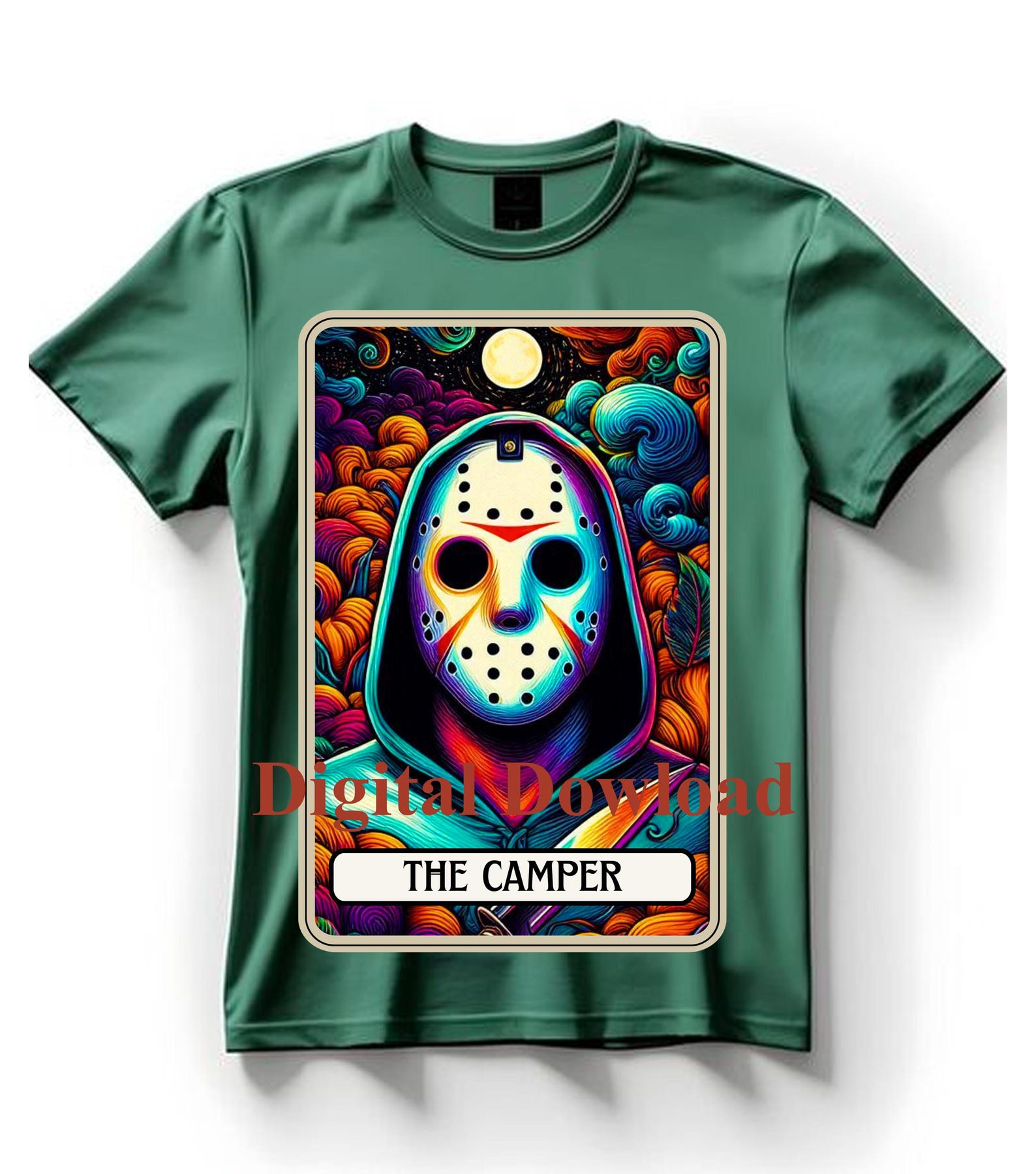 6 Halloween Horror Tarot Card Png Bundle, Horror Characters Svg Digital ...