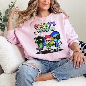 Dandy's World Hoodie, Gamer Shirt, Video Game Shirt, Gaming Shirt ...