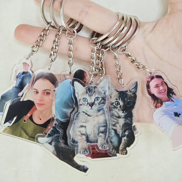 Cat Keychain - Etsy