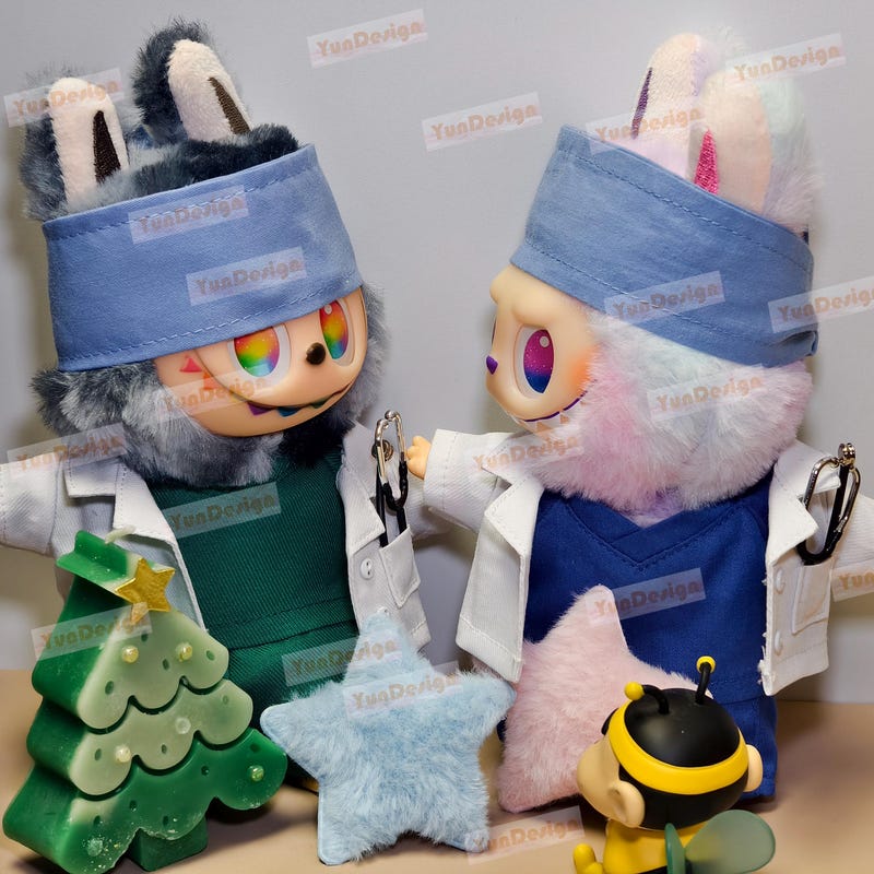 Blue Labubu Dolls - Etsy