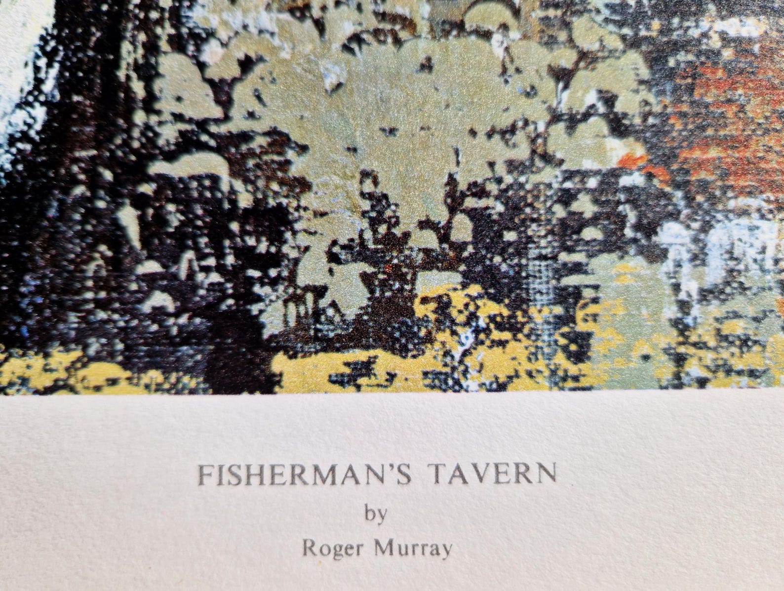 Fisherman's Tavern - Roger Murray Antique Painting Print 58 Cm X 96 Cm ...