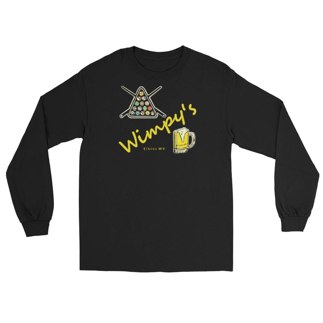 Wimpy's Sign Reproduced on Men’s Long Sleeve Shirt - Etsy