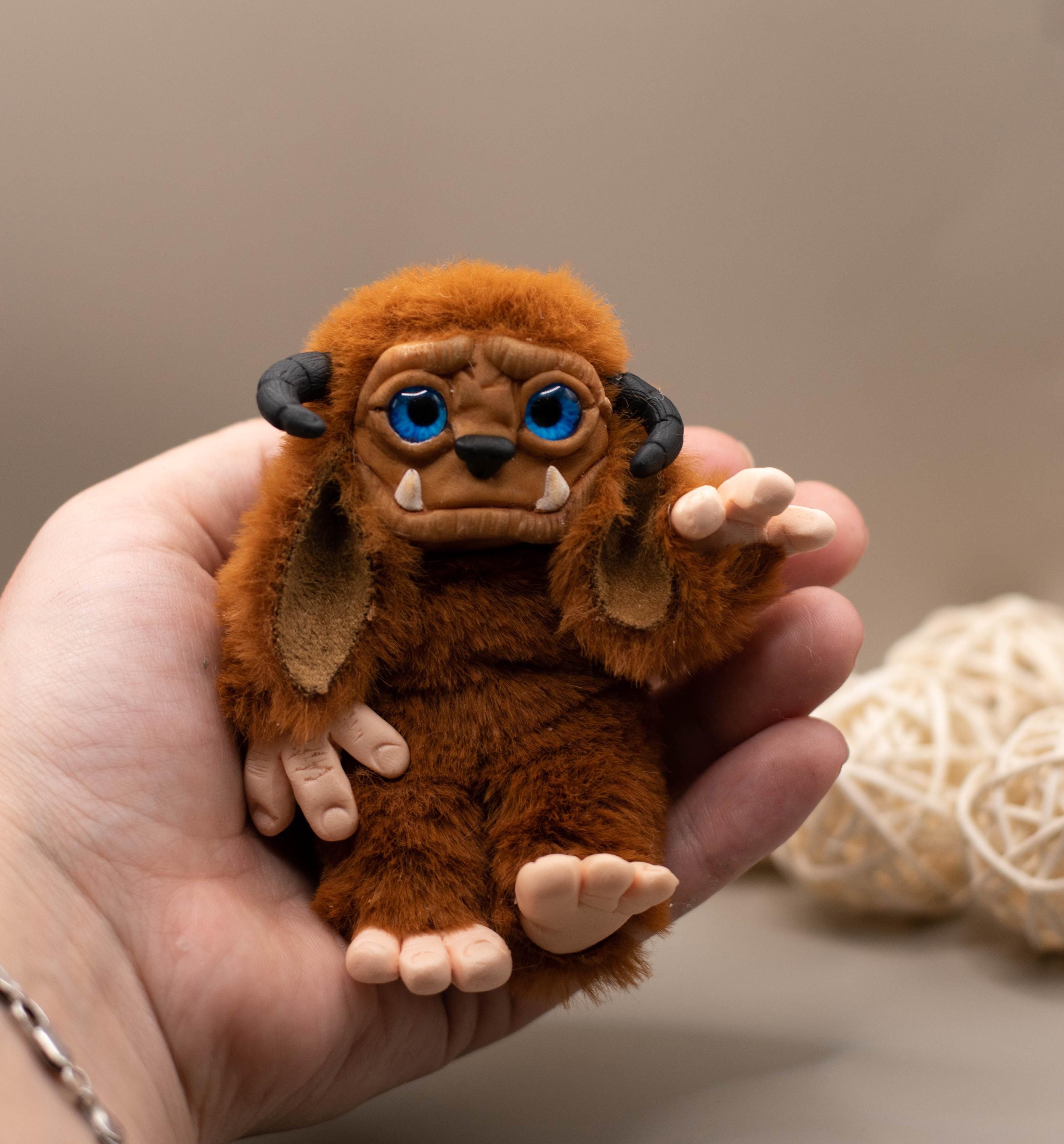 Tiny Ludo, Magwai Monsters Kawaii Plush Ooak Handmade Gift Art Doll ...