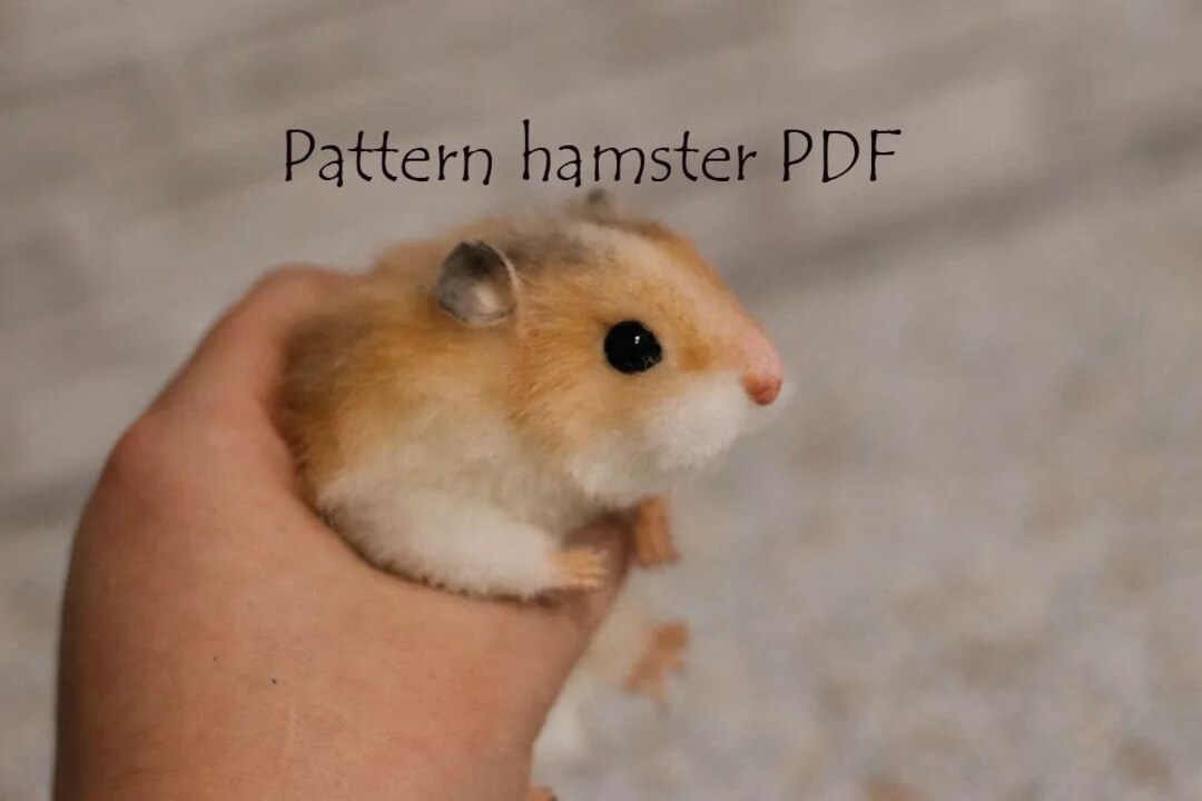 Hamster Sewing Pattern PDF: Realistic Faux Fur Plush Toy - Etsy